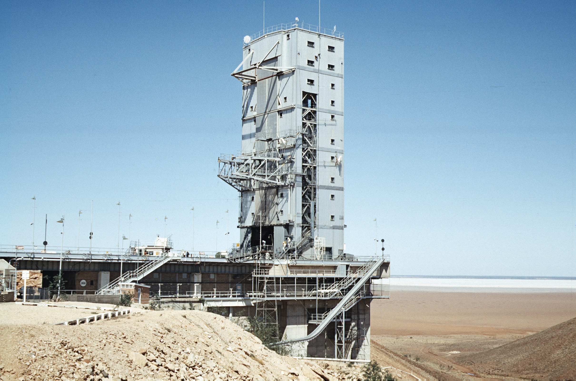 Les installations de lancement Europa à Woomera